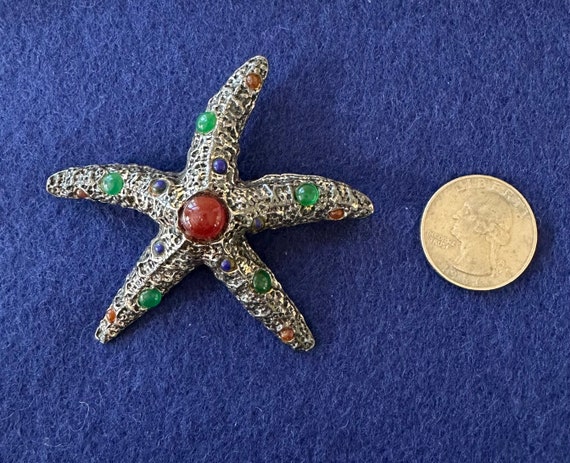 1960s Zentall Starfish Brooch - Gem