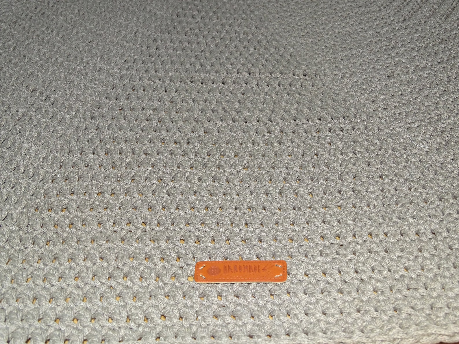 Macrame Cord Round Carpet Color of Cigar, Cotton Nursery Floor Rug ...