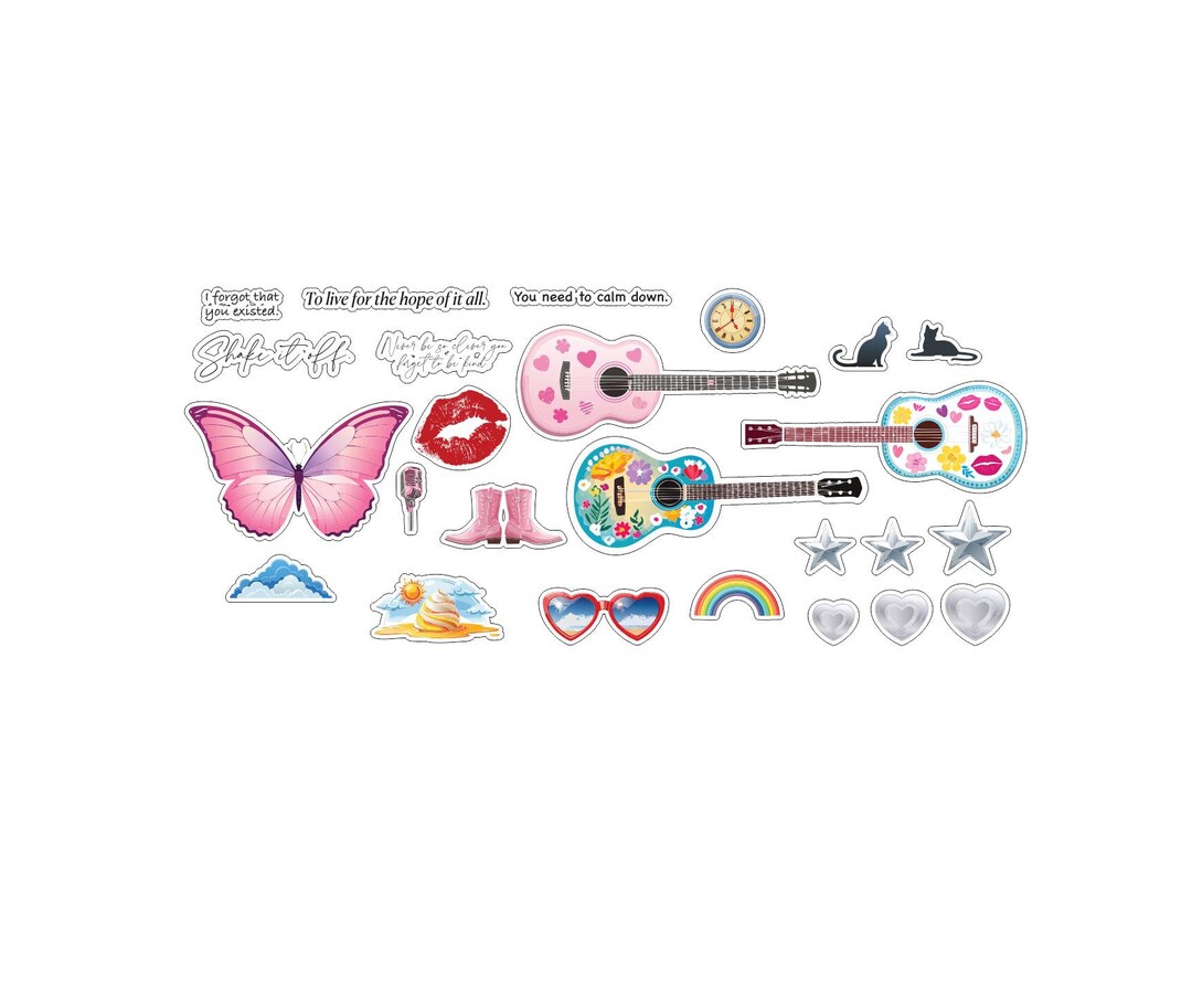 Taylor Swift DIGITAL Swifty Logos, Badges and Slogans Sticker Pack - Etsy