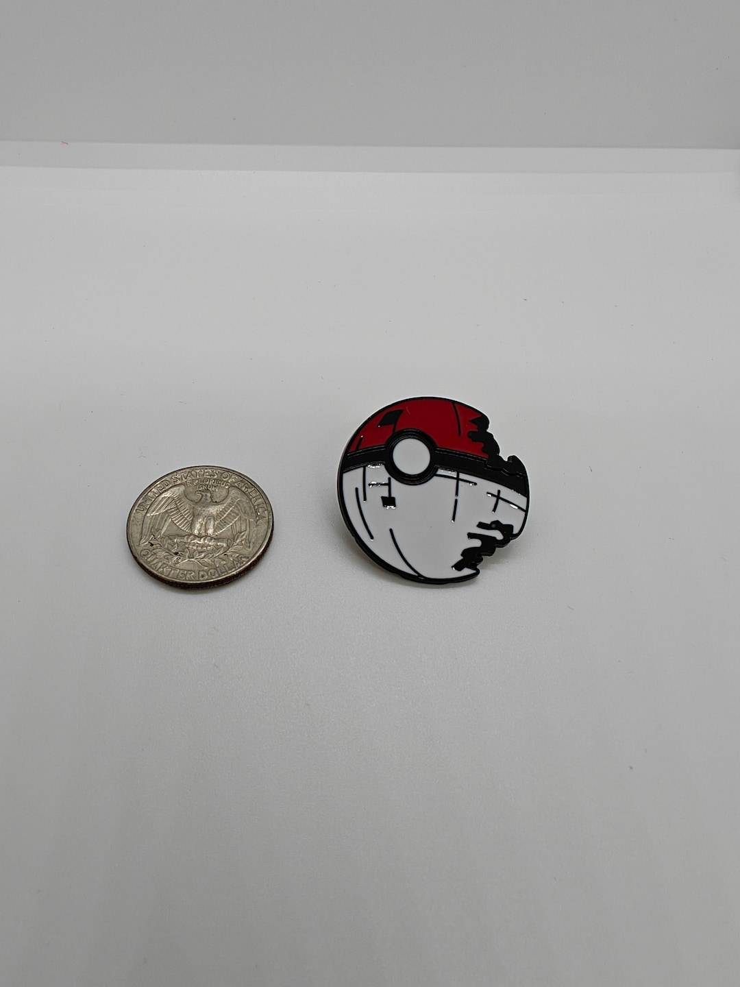 Star Wars Pokemon Crossover Death Star Pokeball Enamel Pin! - Etsy