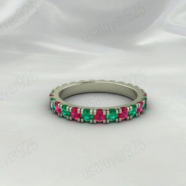 Emerald Ruby Ring - Etsy