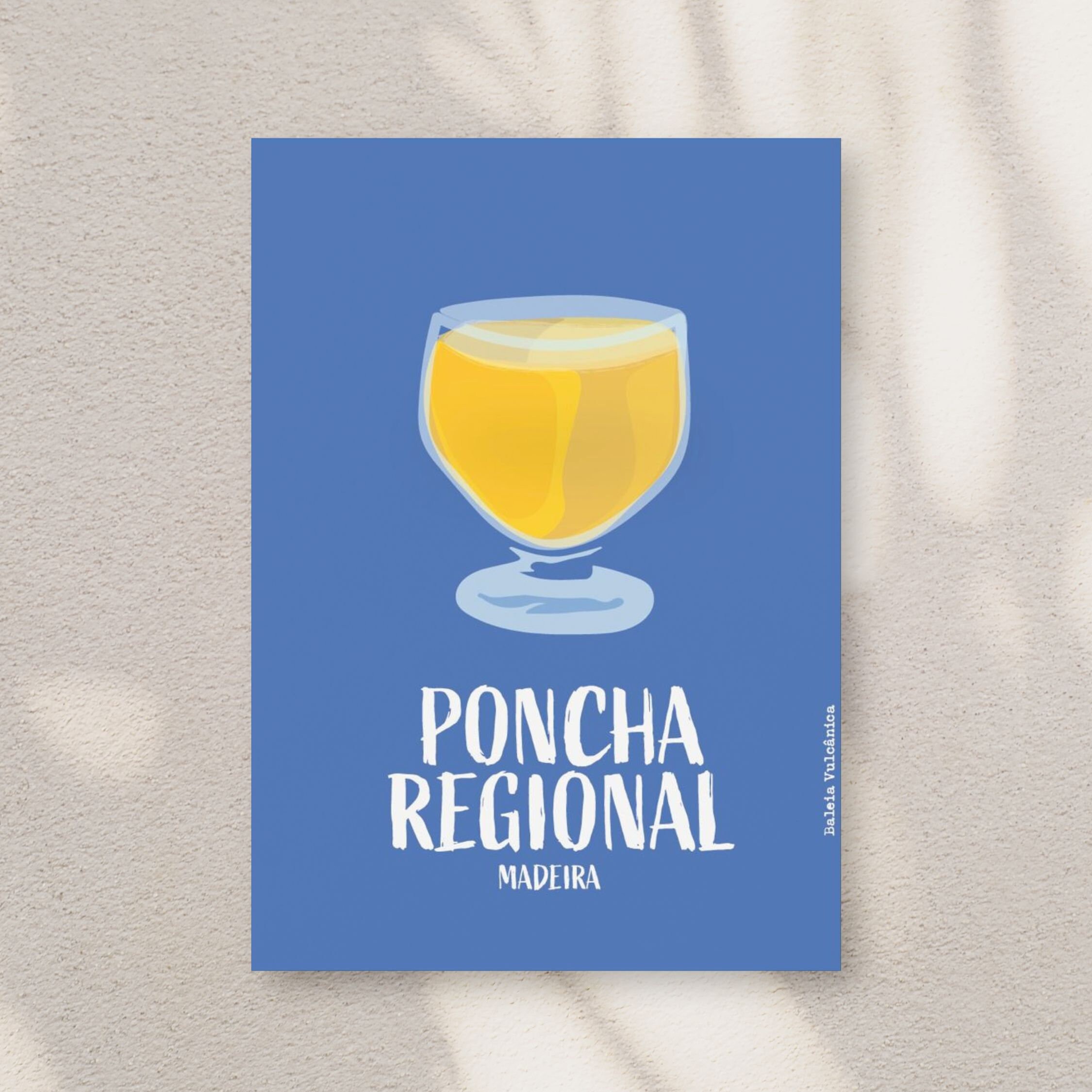 Poster A4 A3 Postal Poncha Regional Funchal Madeira Island of Madeira ...