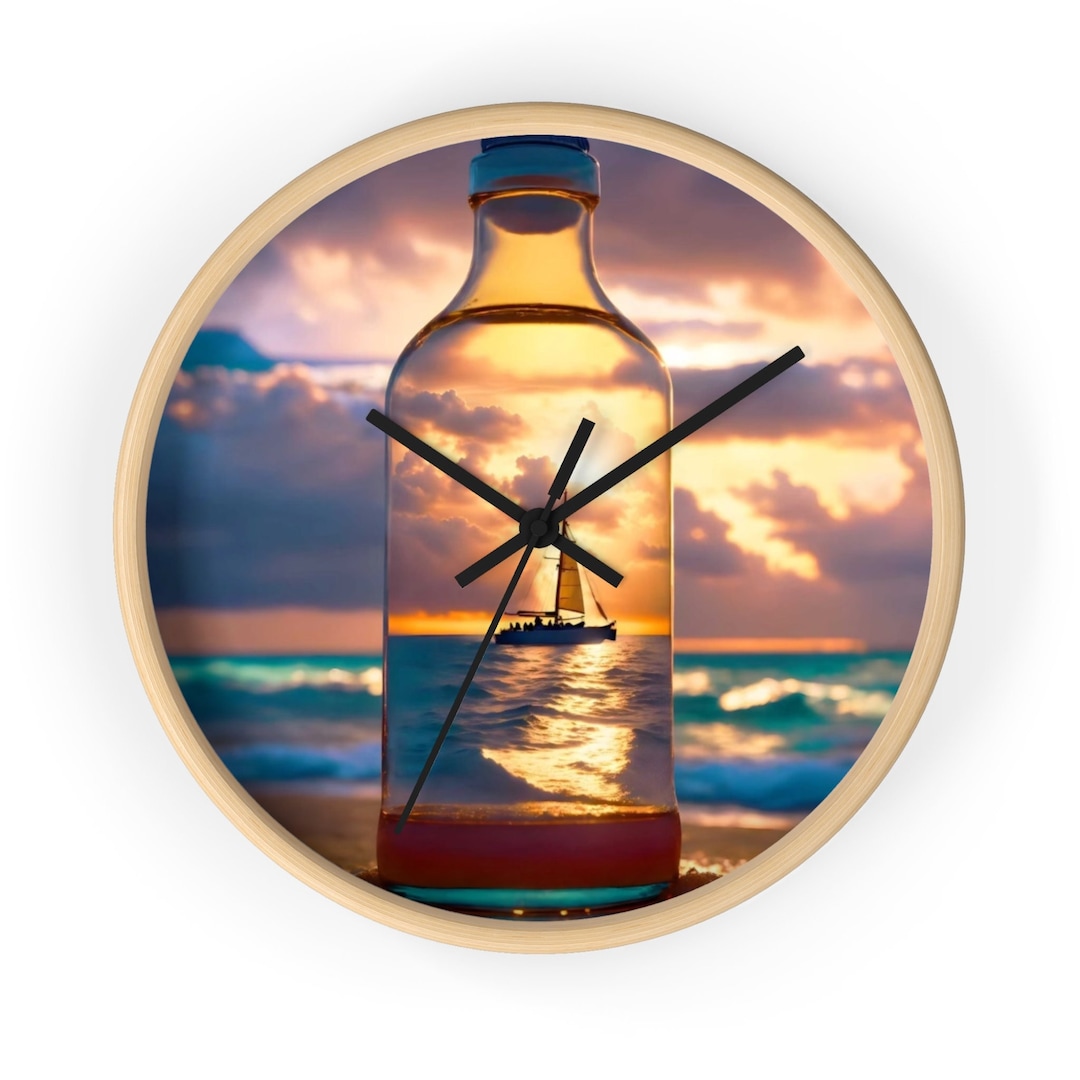 Time in the Bottle Wall Clock - Etsy