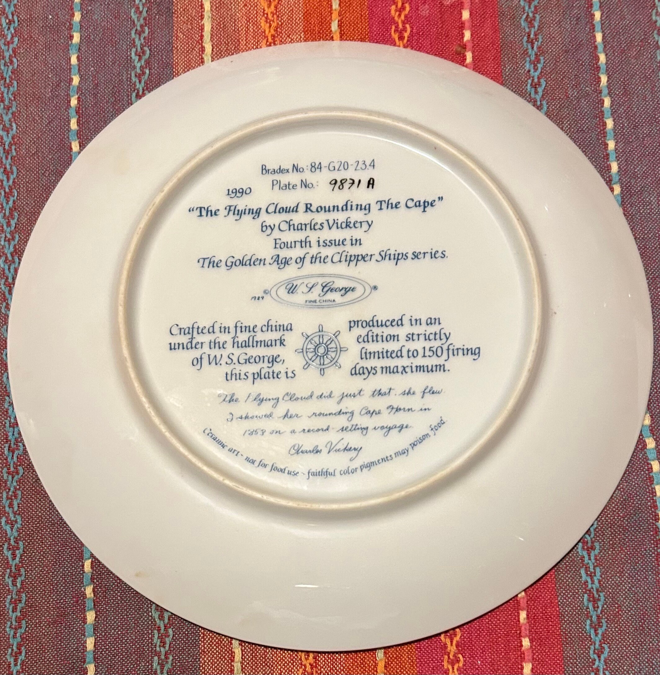 1990 "the Flying Cloud" Rounding the Cape by Charles Vickery on A 9 ...