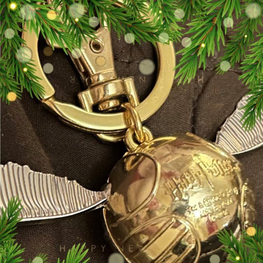 Harry Potter Golden Snitch Pewter Keychain - Etsy