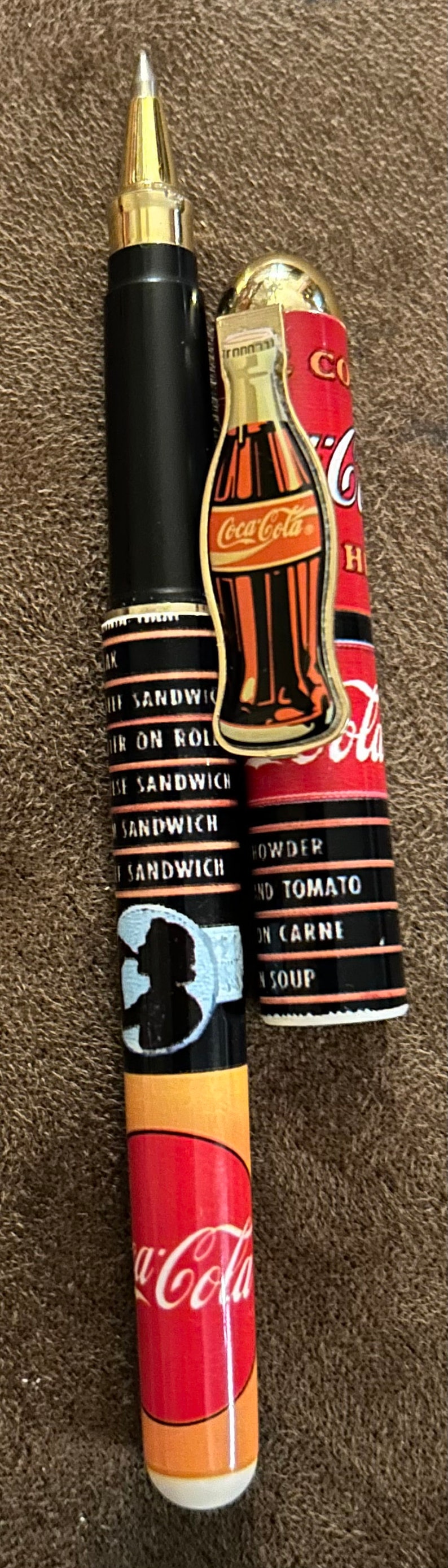 5 1/2" 100 Year Coca-cola Commemorative Pull Apart Ink Pen in a Tin ...