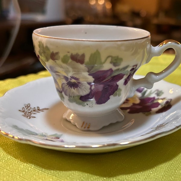 Hand Painted Tea Cup - Etsy