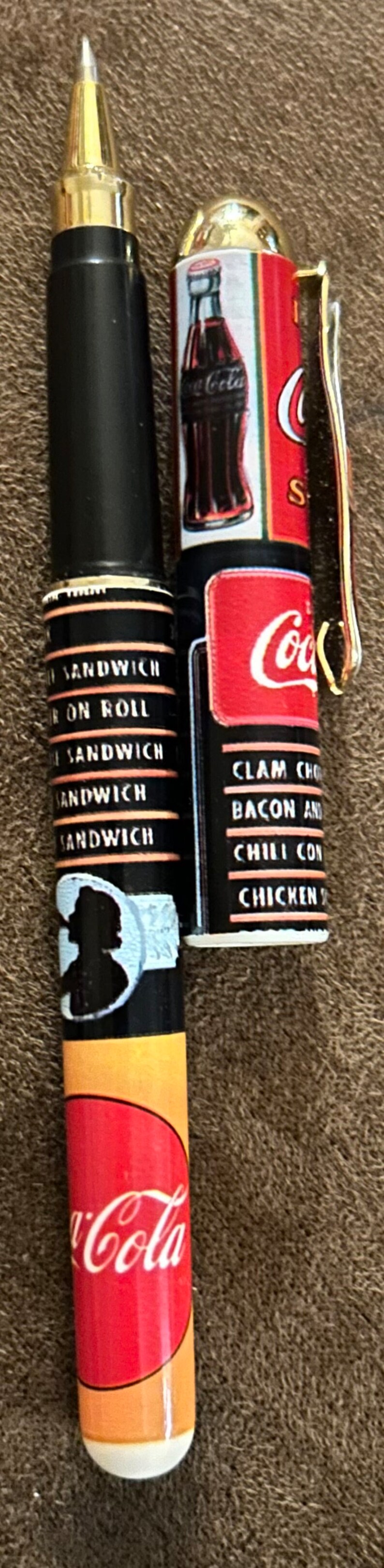 5 1/2" 100 Year Coca-cola Commemorative Pull Apart Ink Pen in a Tin ...