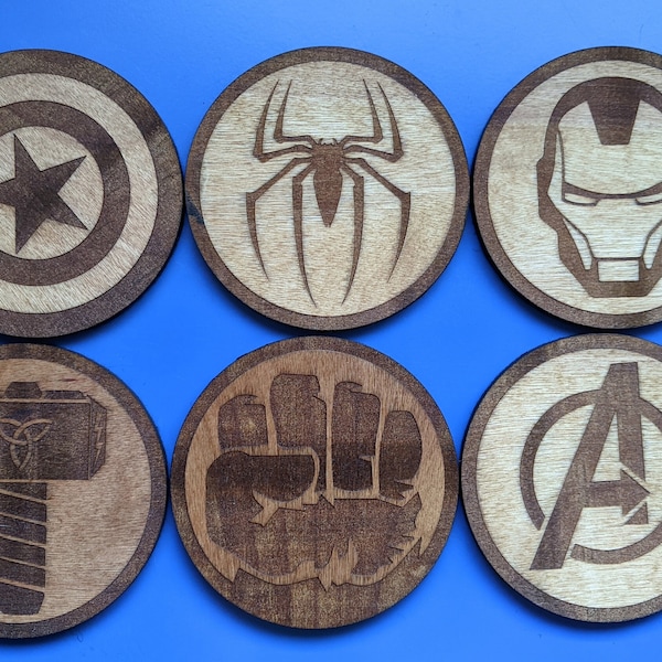 Laser Engraved Coasters - Etsy