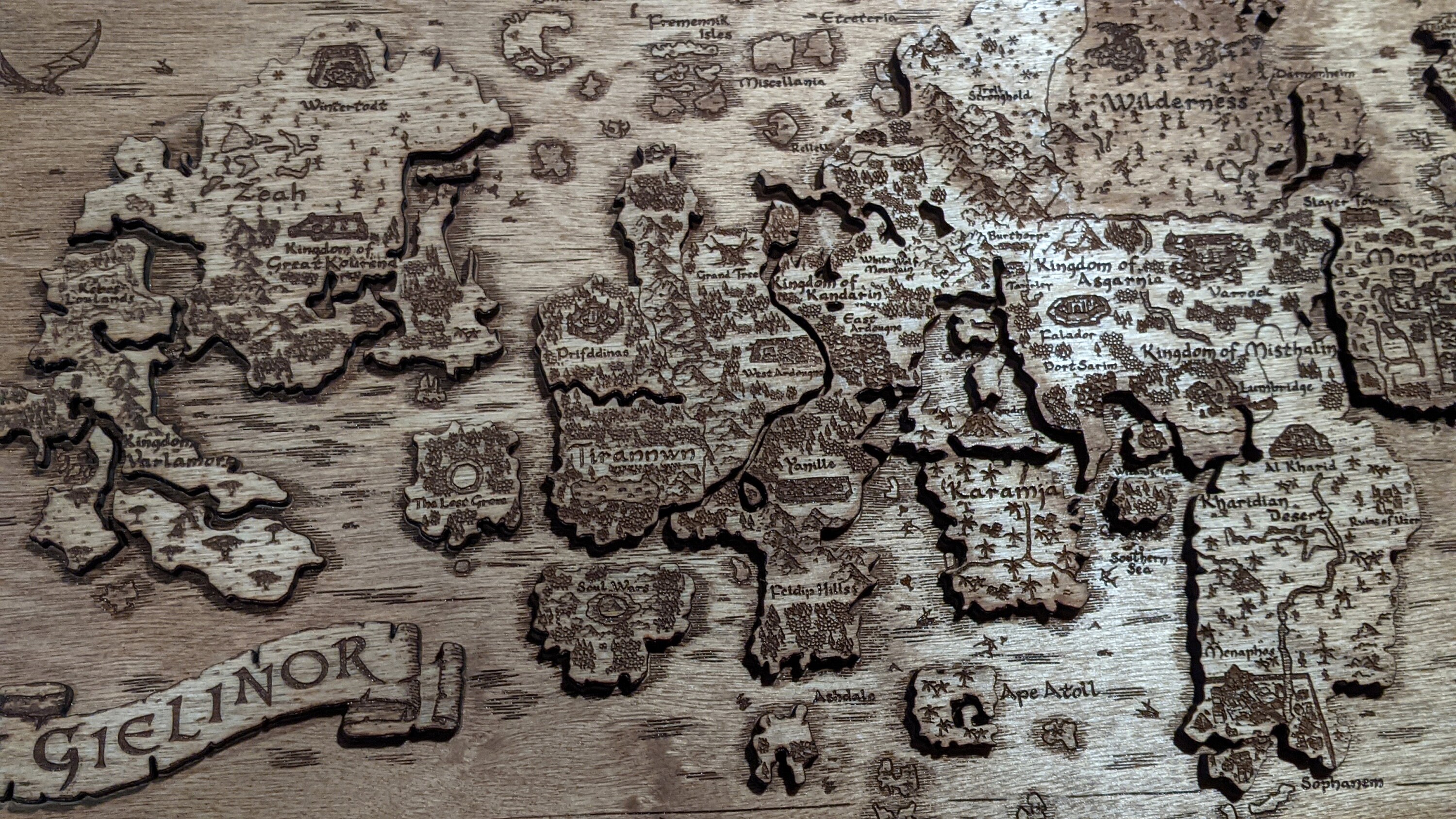 Runescape Gielinor World Map: UPDATED AI Upscale Version | Etsy