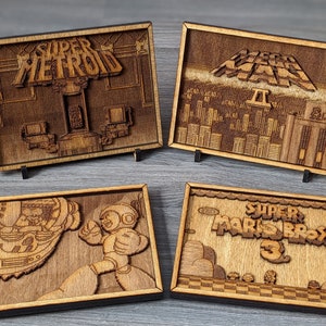 Super Metroid Intro Wood Shadow Box: Video Game Art, Metroid Art Office ...