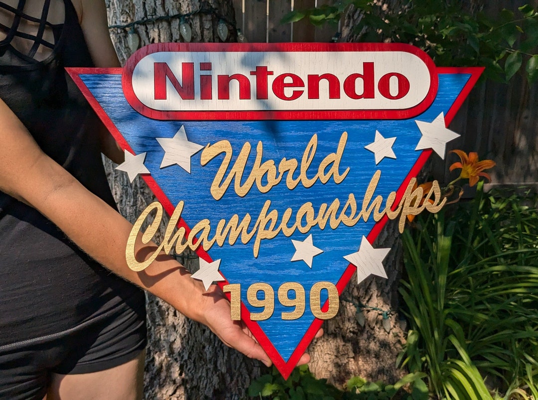 Nintendo Championship Trophy: Custom Year, Wood Wall Art, Video Game ...