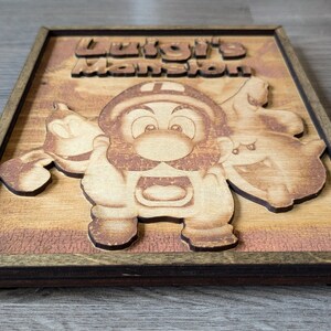 Luigi's Mansion Wood Box Art: Mario Brothers, Luigi, Mario, Wood Art ...