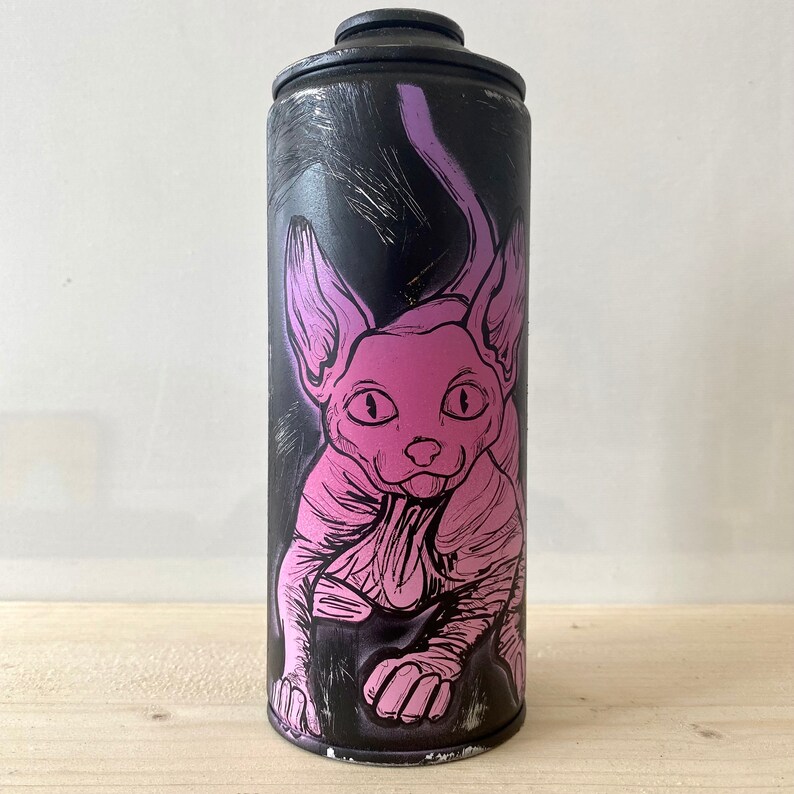 Sphinx Cat - Spray Cans Art - Street Art - Graffiti - Etsy