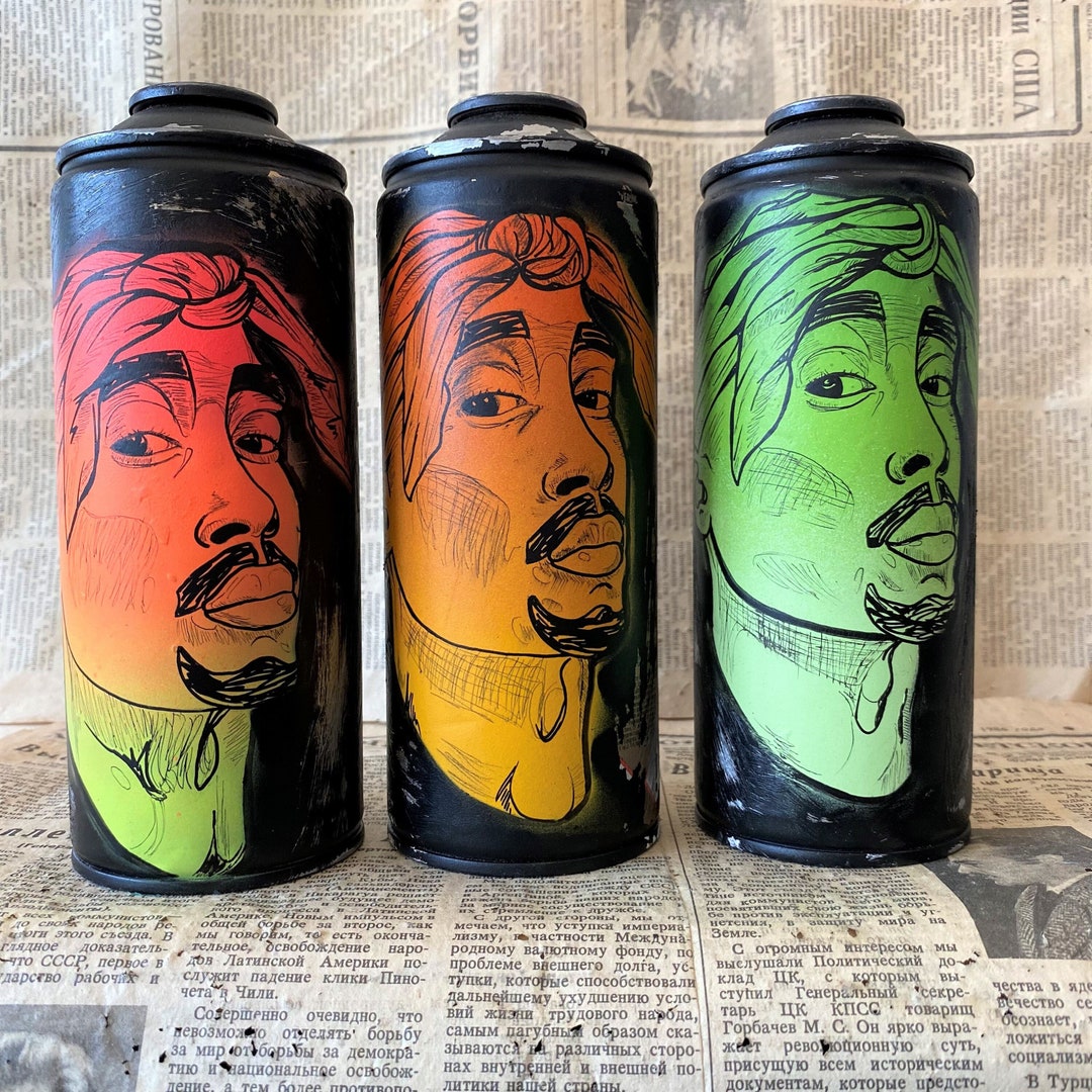 2pac - Spray Cans Art - Hip Hop - Street Art - Graffiti - Etsy