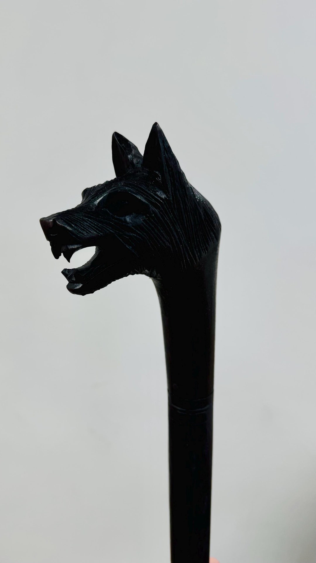 95cm Walking Stick Handmade Wooden Animal Carving - Etsy