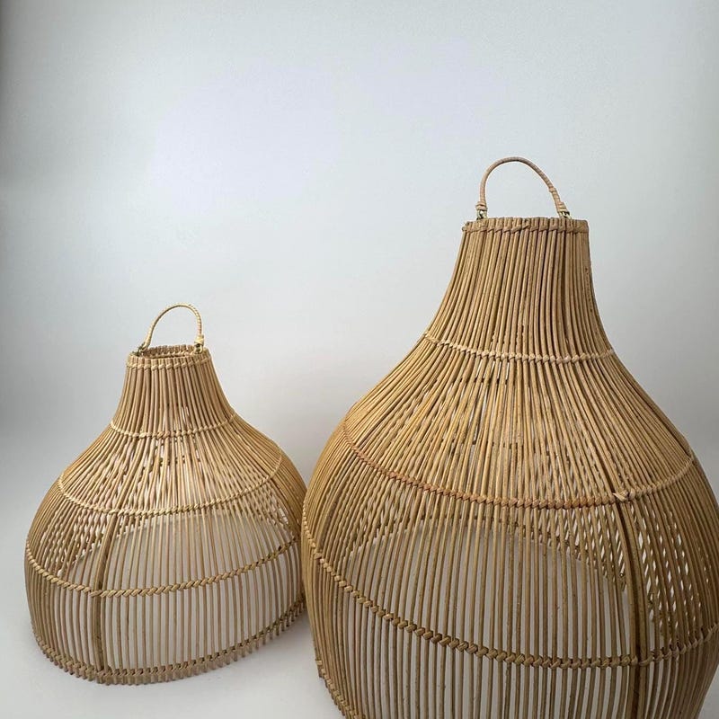 Handmade Rattan Lamps - Etsy UK