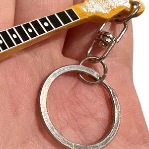 Acoustic Green Mini Guitar Key Ring 10cm Designs Wooden - Etsy