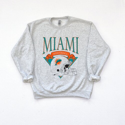 Miami Football Shirt Vintage Style Miami Football Tshirt - Etsy
