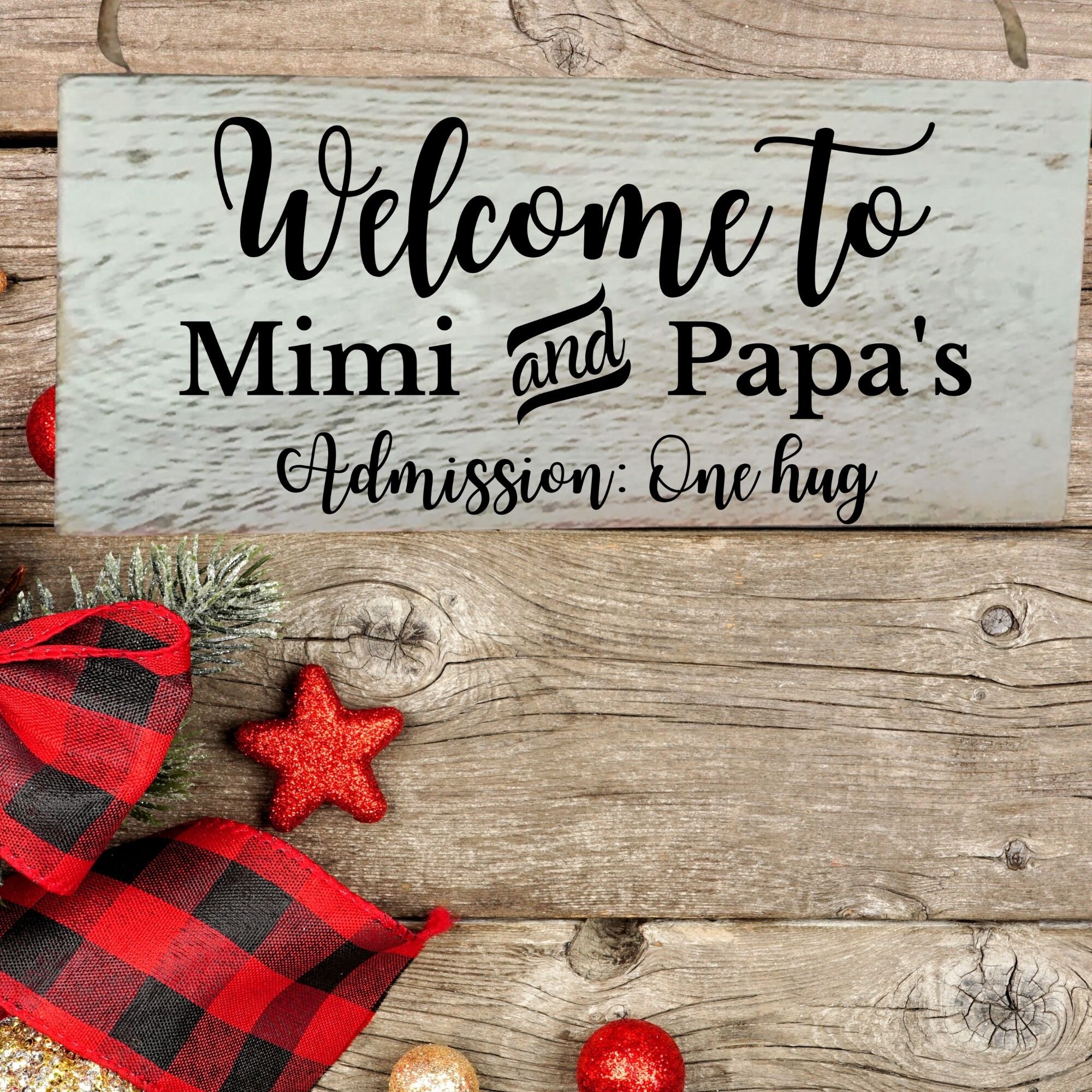 Welcome to Mimi and Papa's | Personalized Mothers Day Gift | Pregnancy ...