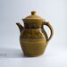 Svend Bayer Studio Pottery Glazed Teapot, Mustard Glaze Ceramic Pot - Etsy