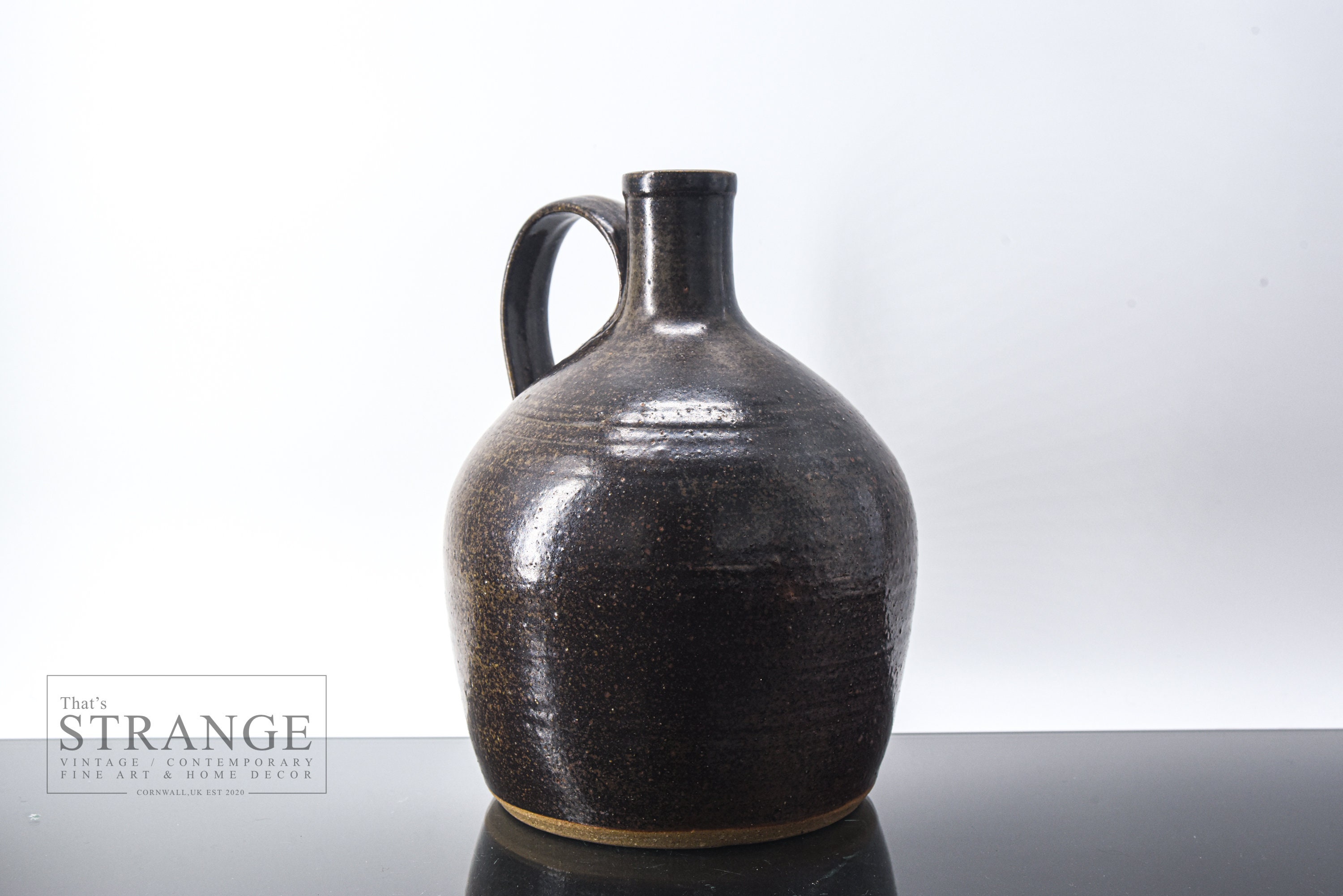 Richard Sanger Studio Pottery Jug Hand Thrown Grey Ceramic - Etsy
