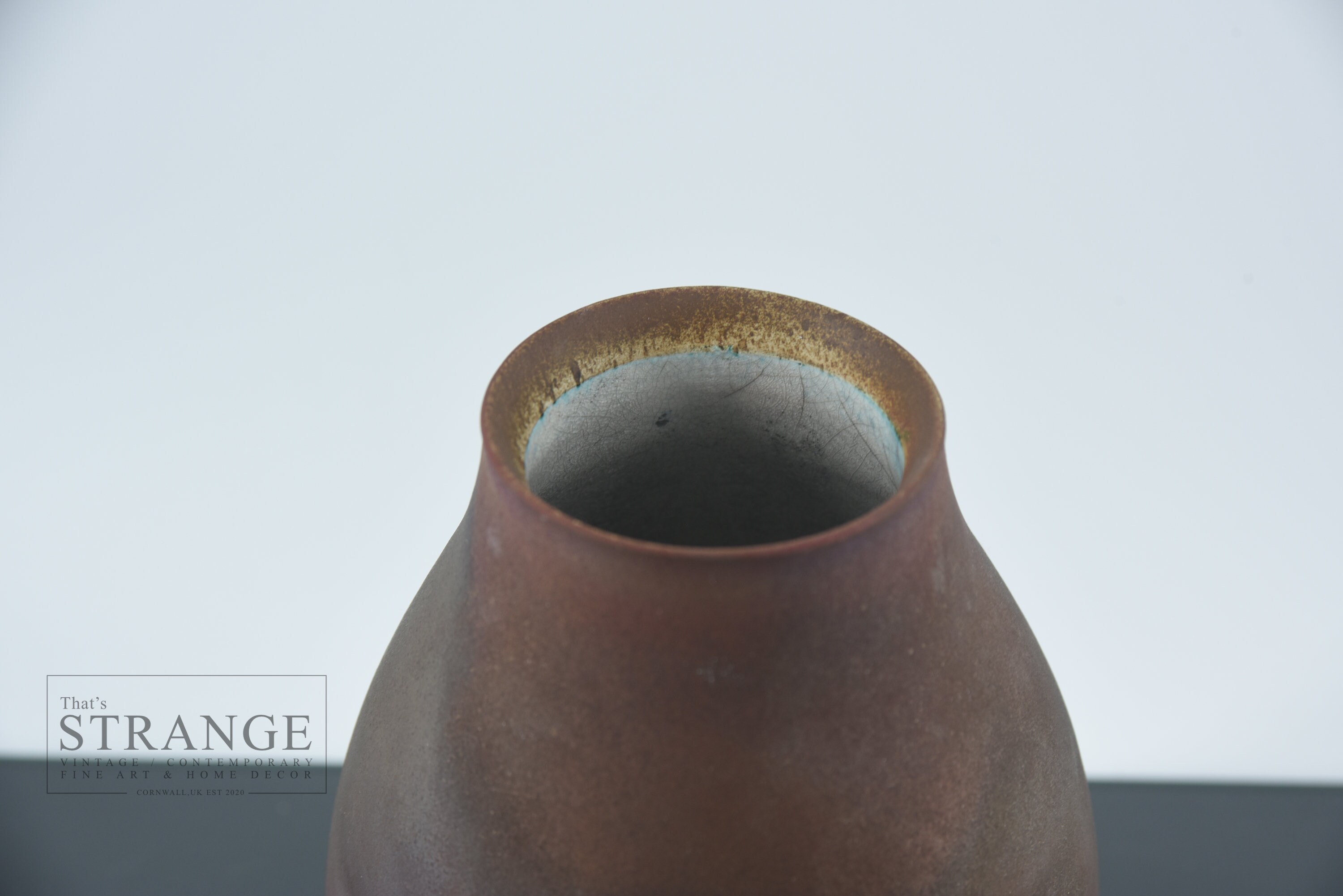 Tim Andrews Raku Fired Studio Pottery Vase Hand Thrown Iridescent ...