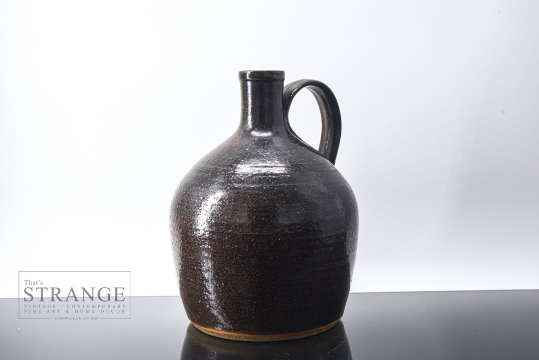 Richard Sanger Studio Pottery Jug Hand Thrown Grey Ceramic - Etsy