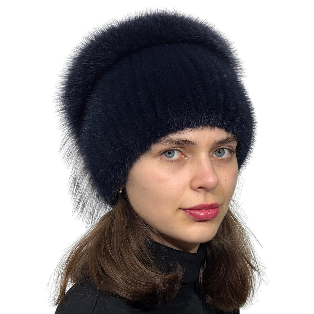 Women's Fur Hat - Beanie Mink Hats - Fox Fur - Etsy