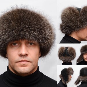 Ushanka Hat Russian Fur Hat Raccoon Hat Trapper Hat - Etsy