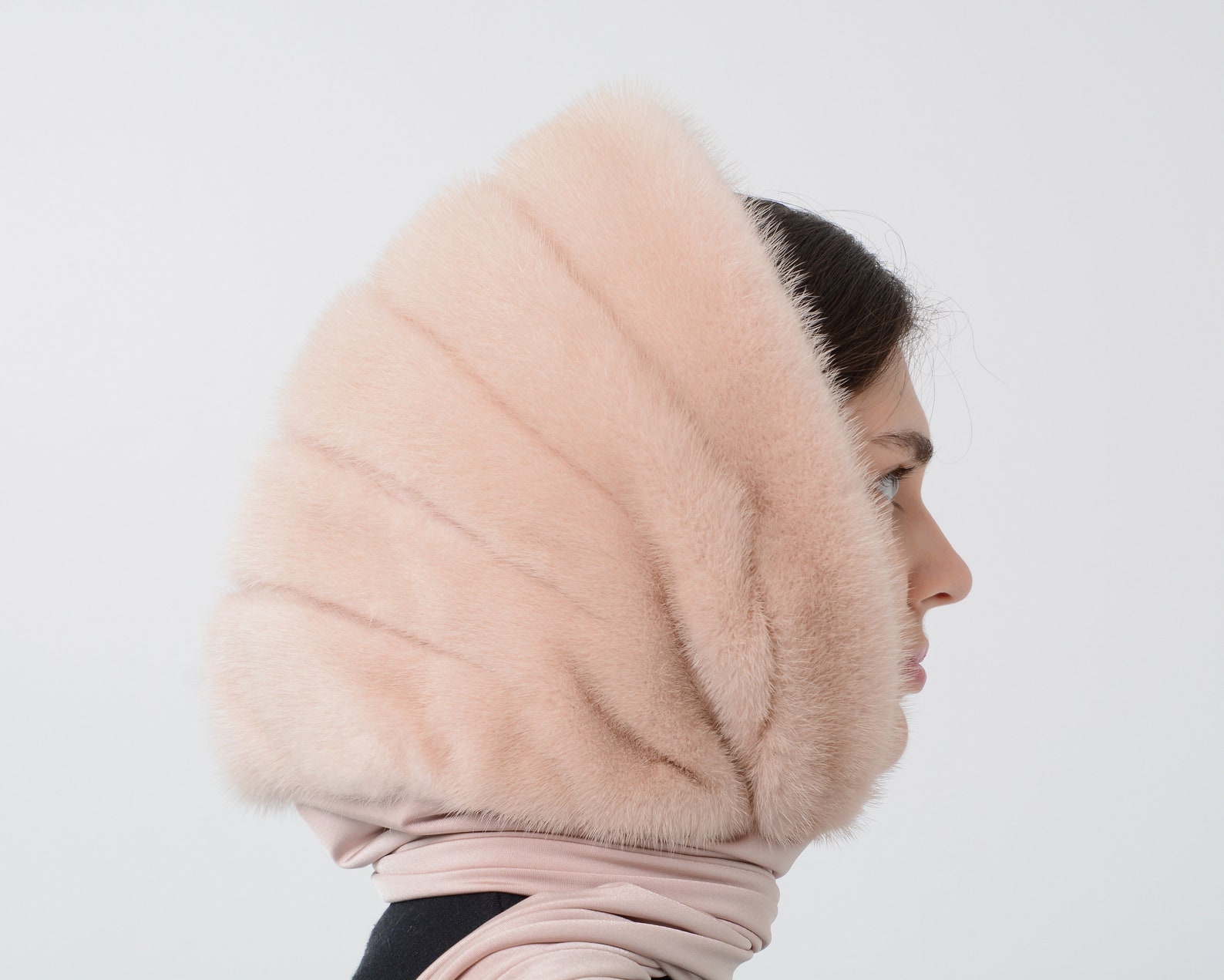 Warm Cozy Hood Luxury Fur Hat Caps Womens Mink Hats Winter Mink Fur Hat ...