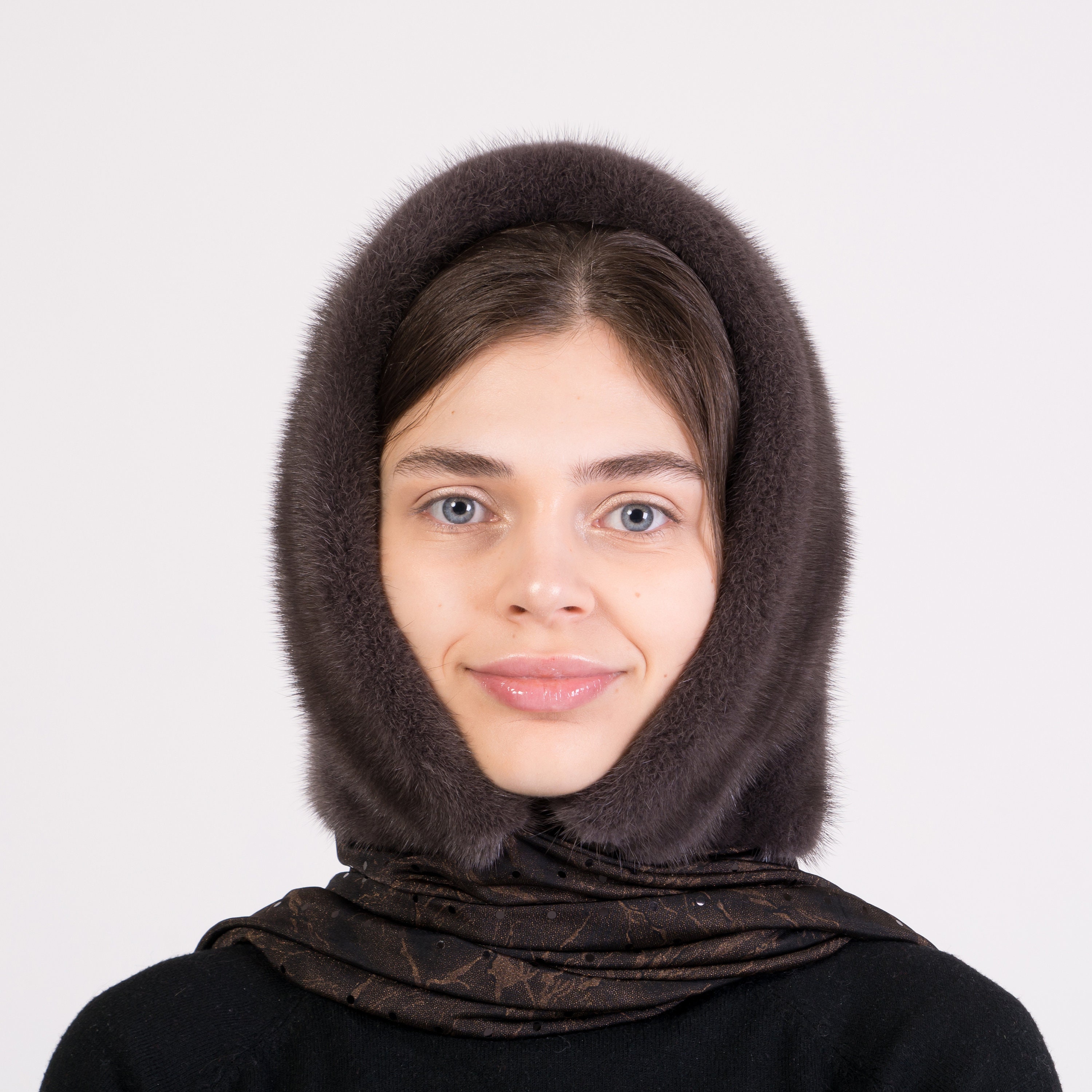 Warm Cozy Hood Luxury Fur Hat Caps Womens Mink Hats Winter Mink Fur Hat ...