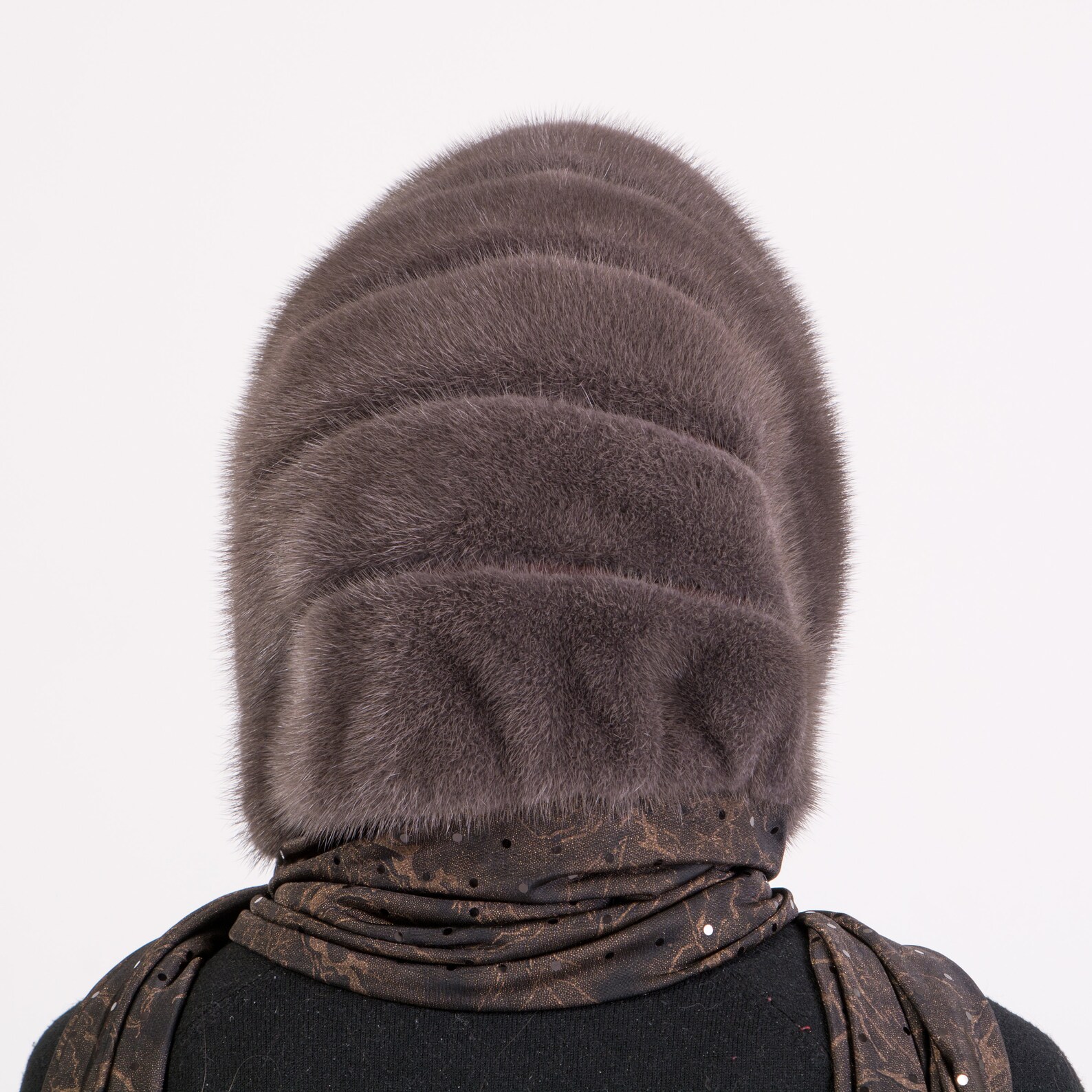 Warm Cozy Hood Luxury Fur Hat Caps Womens Mink Hats Winter Mink Fur Hat ...