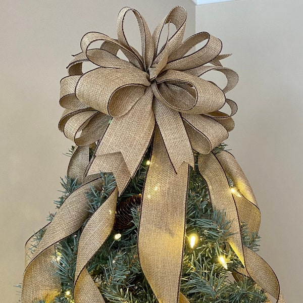 Burlap Tree Topper - Etsy