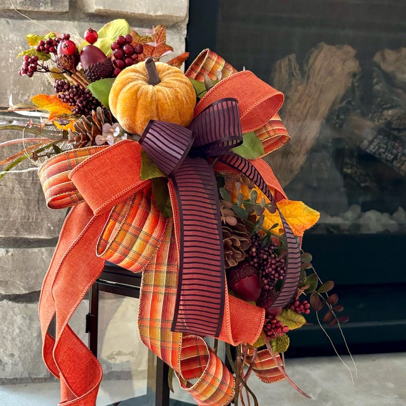Fall Mailbox Swag - Etsy