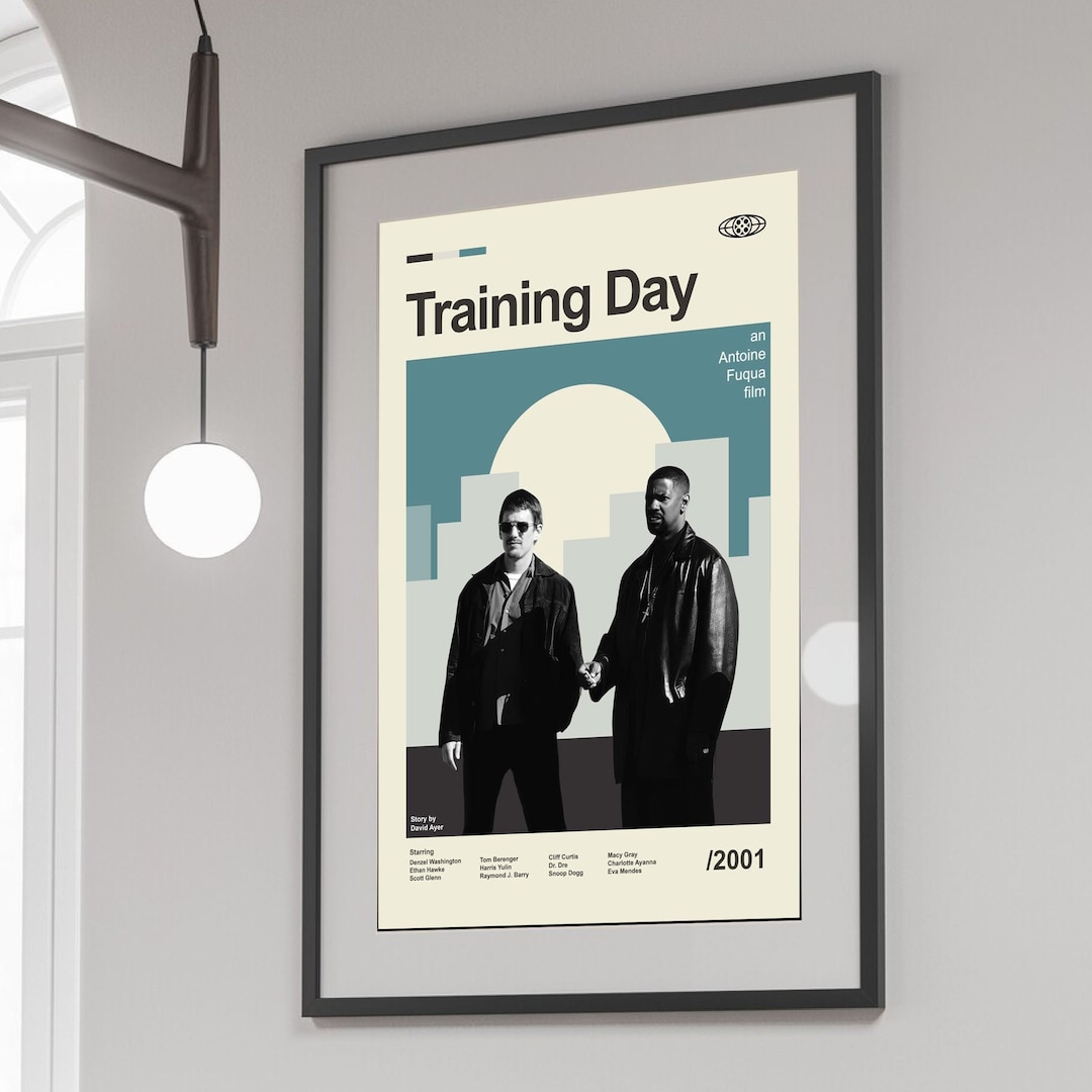 Training Day Poster Digital Download, Movie Poster Digital Print, Mid ...