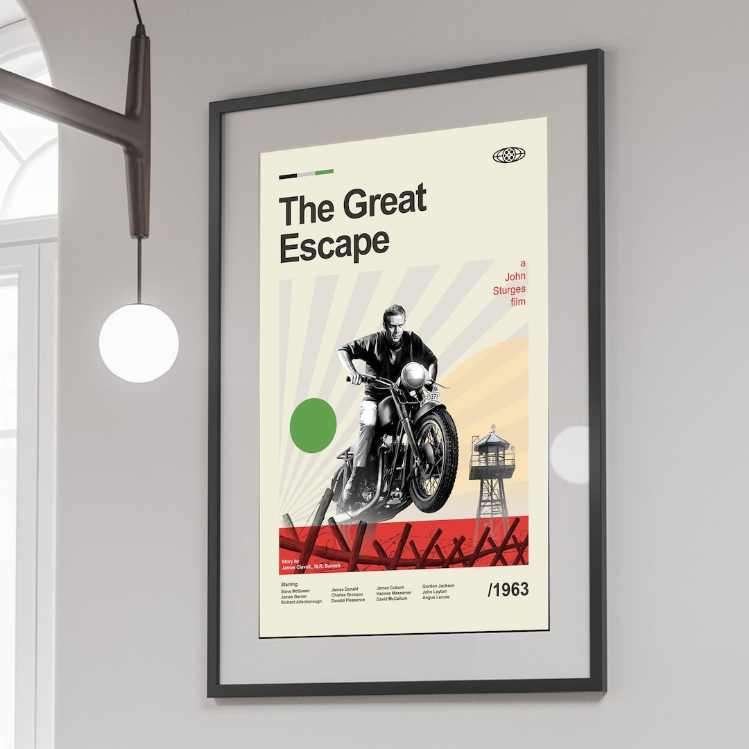 The Great Escape Poster Digital Download, Movie Poster Digital Print ...