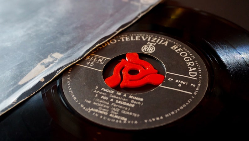 Retro 45 Rpm Record Insert | 7 Inch Vinyl Adapter | 3D Print Vinyl ...