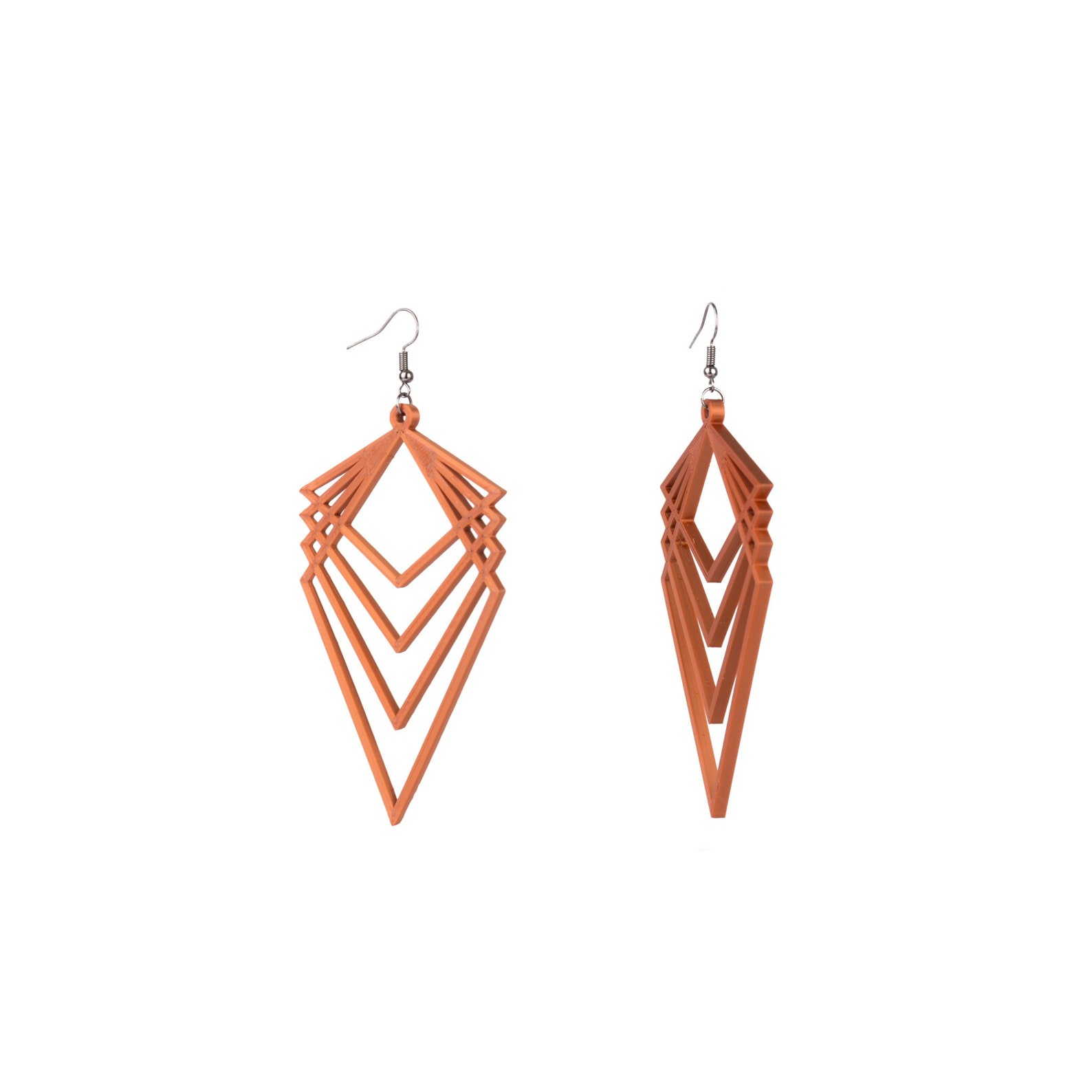 3D Printed Earrings 3D Print Earrings 3D Print Jewelry Geometric ...