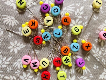 Alphabet Quilting Pins - Large Candy Colored - Alphabet Sewing Pins ...