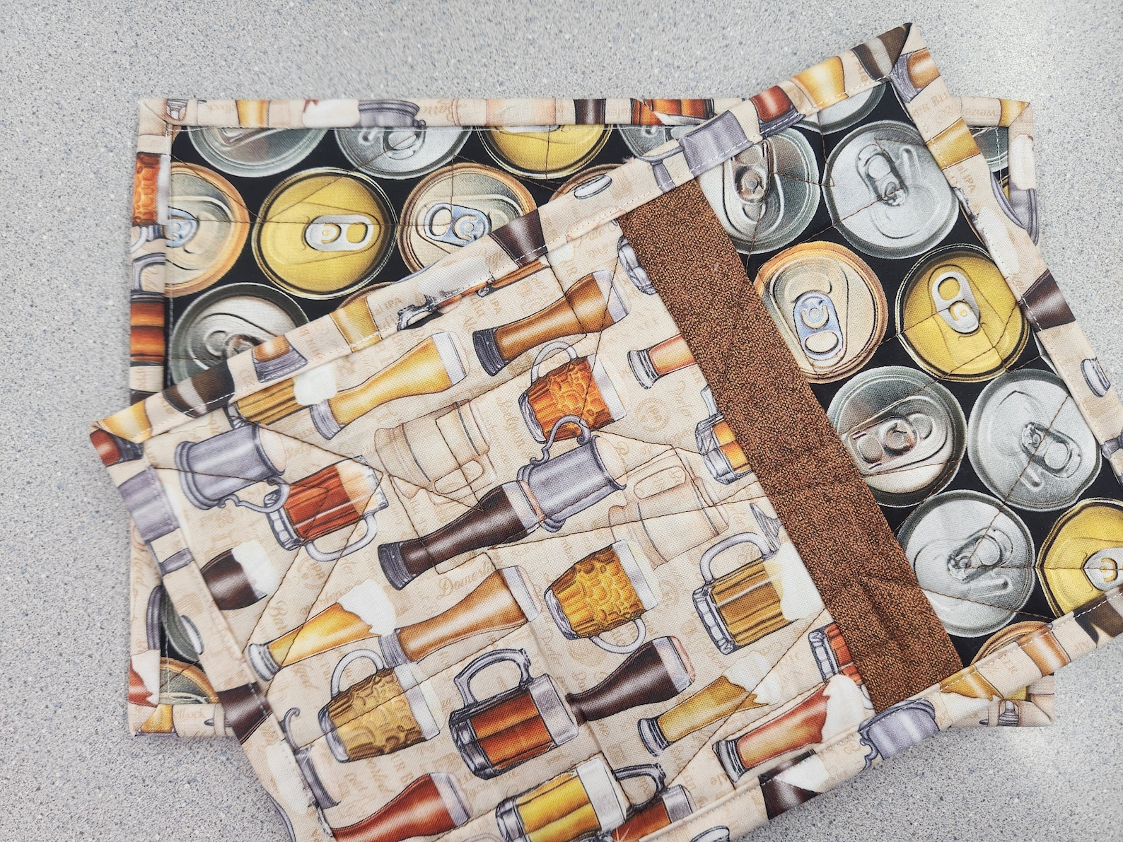 Beer/lager Mug Rug - Snack Mat - Miniature Quilt - Etsy