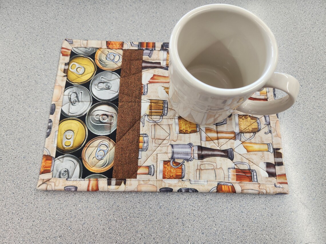 Beer/lager Mug Rug - Snack Mat - Miniature Quilt - Etsy