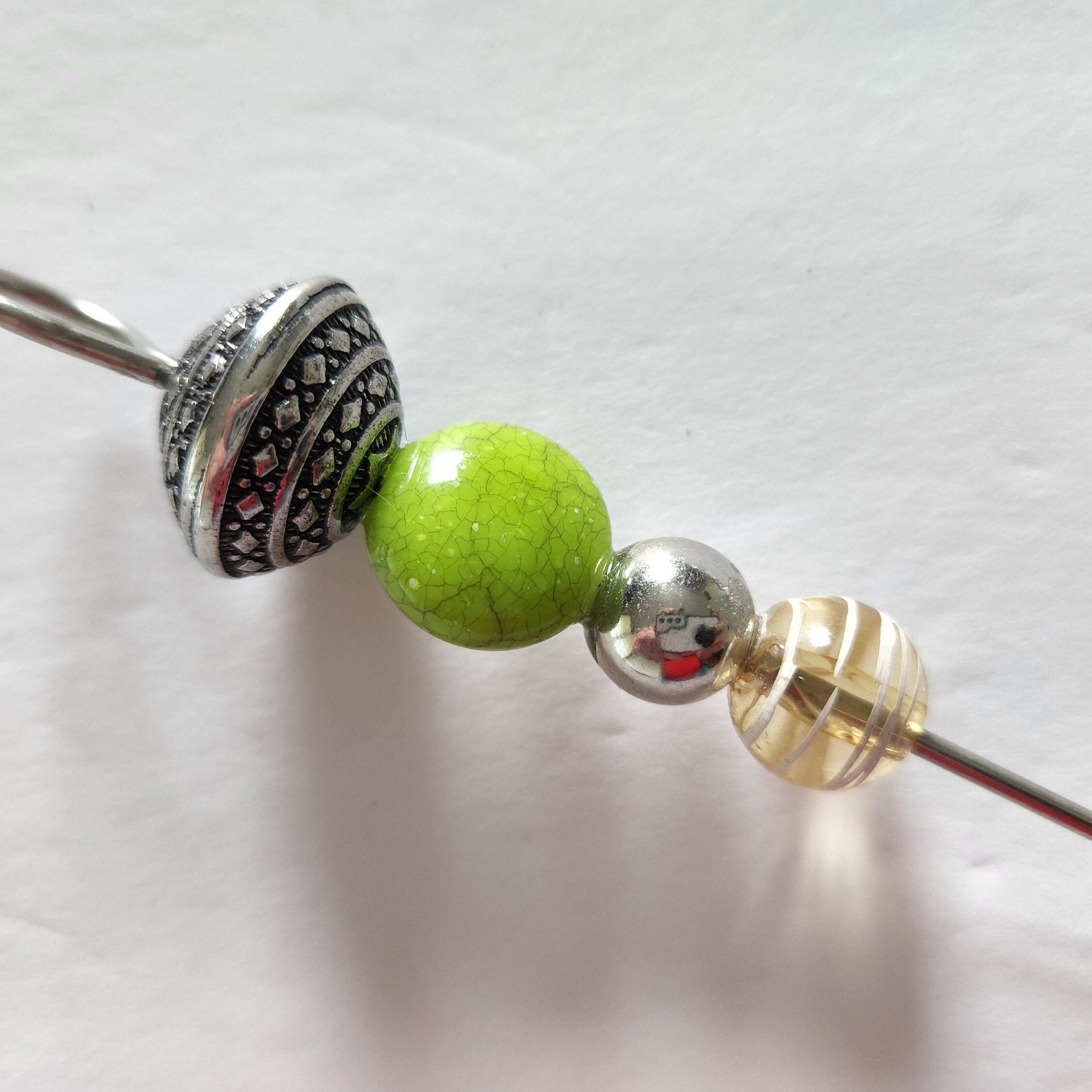 Beaded Sewing Stiletto - Beaded Quilting Stiletto - Laying Tool for ...