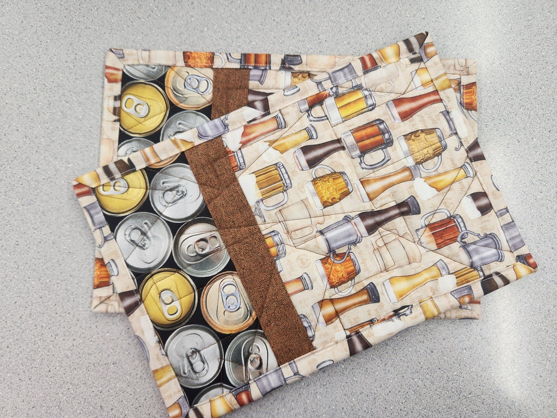 Beer/lager Mug Rug - Snack Mat - Miniature Quilt - Etsy