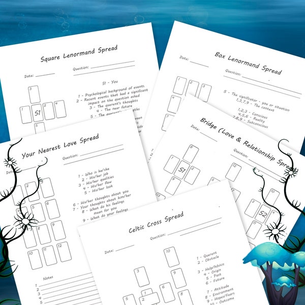 Lenormand Deck Printable - Etsy