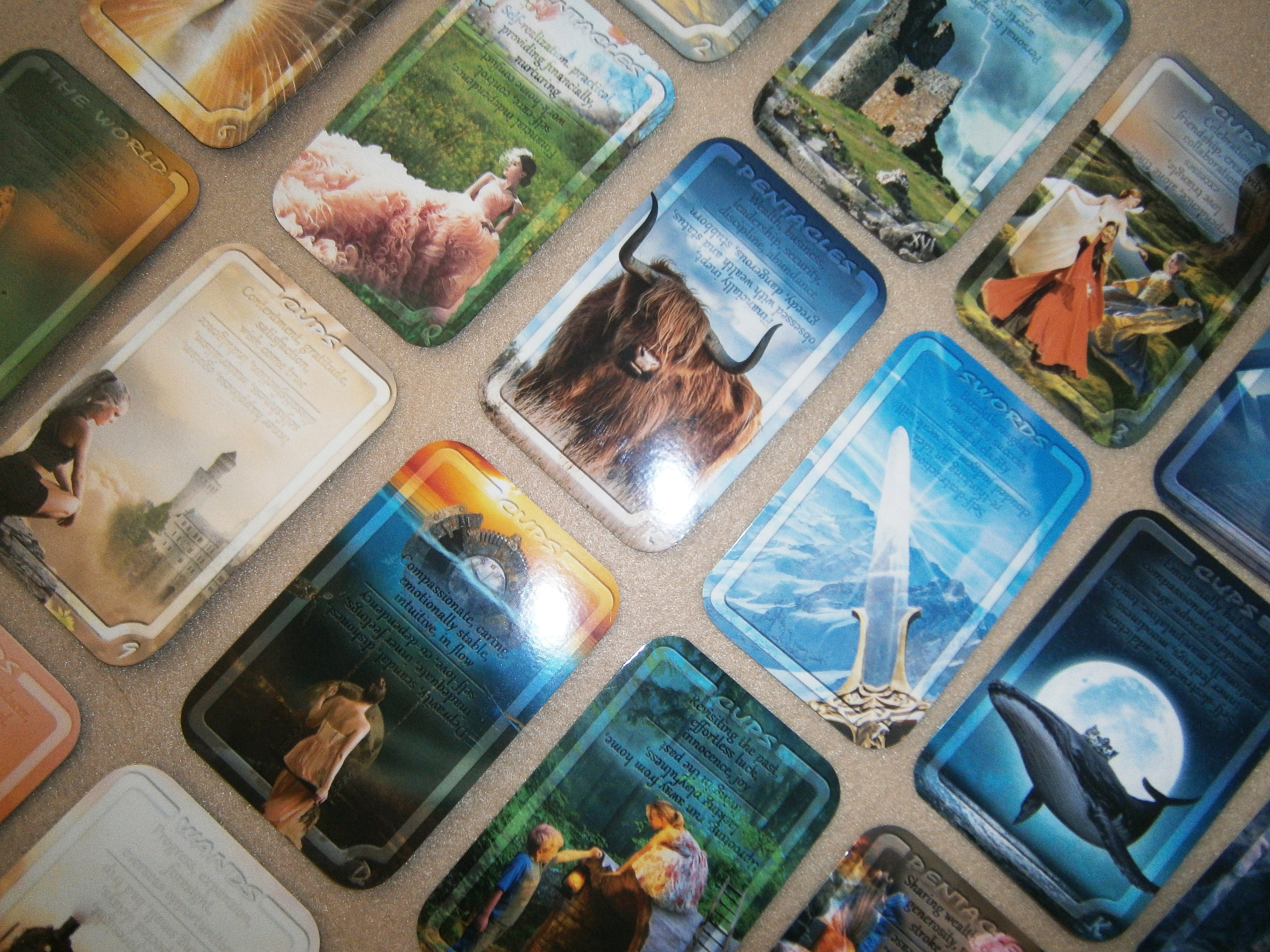 Laminated Tarot Deck Between the Worlds Series Bridge Size 78 Laminated ...