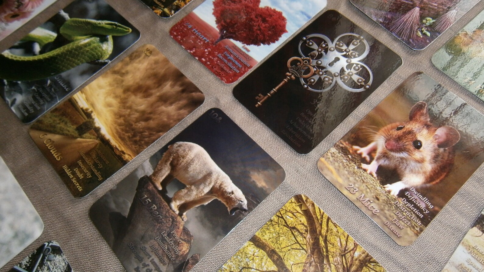 Laminated Lenormand Cards Sunlight Series Bridge Size 36 Laminated ...