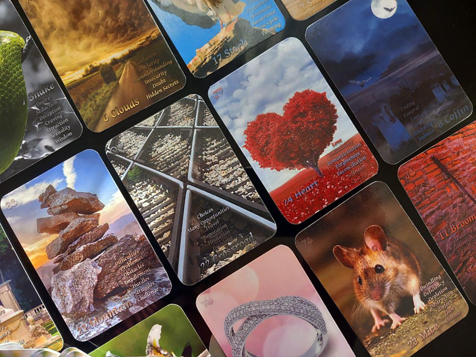 Laminated Lenormand Cards: Sunlight Series With Key Meanings - Etsy