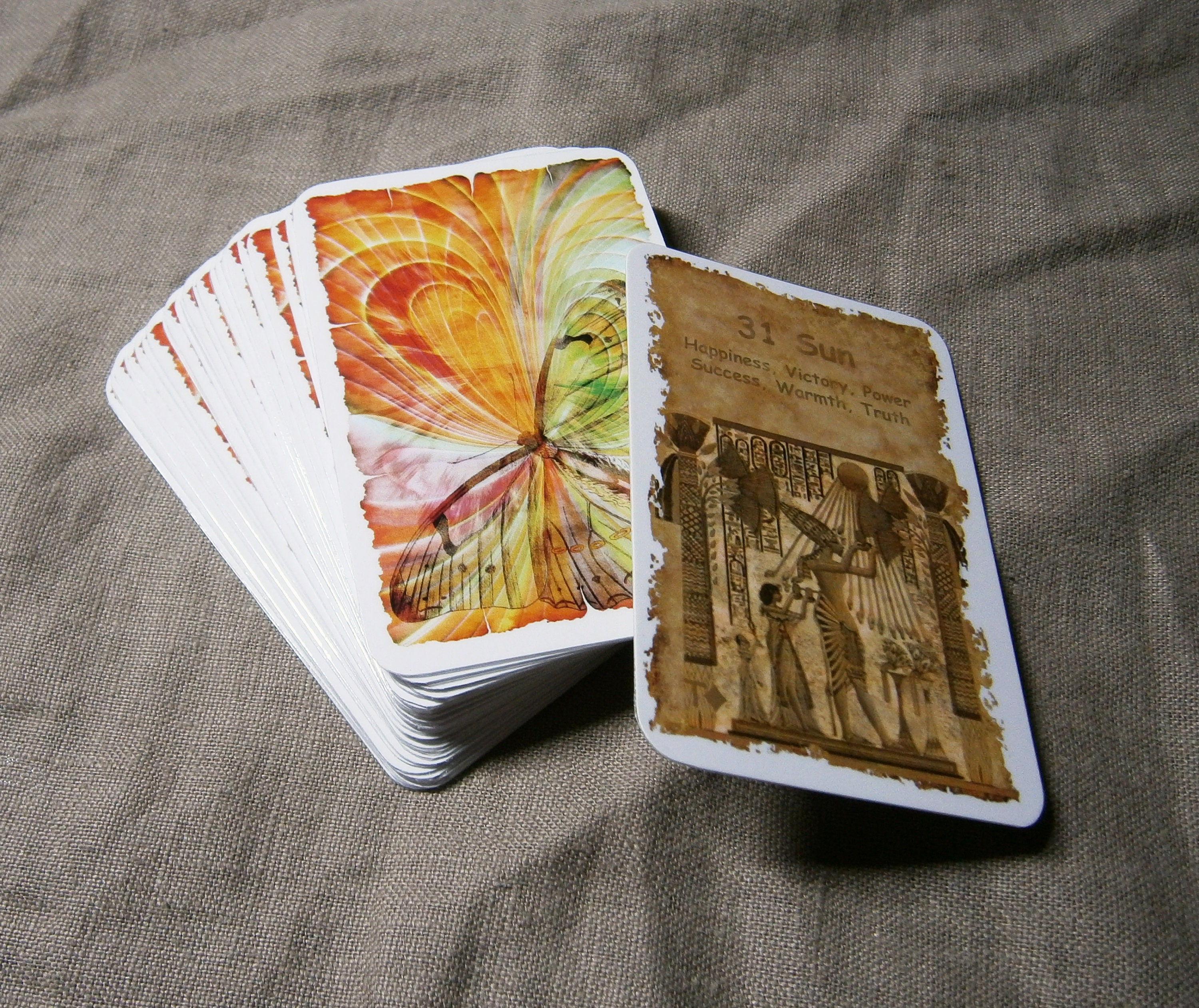 Lenormand Cards Egypt Series Bridge Size | 36 Laminated Cards | With ...