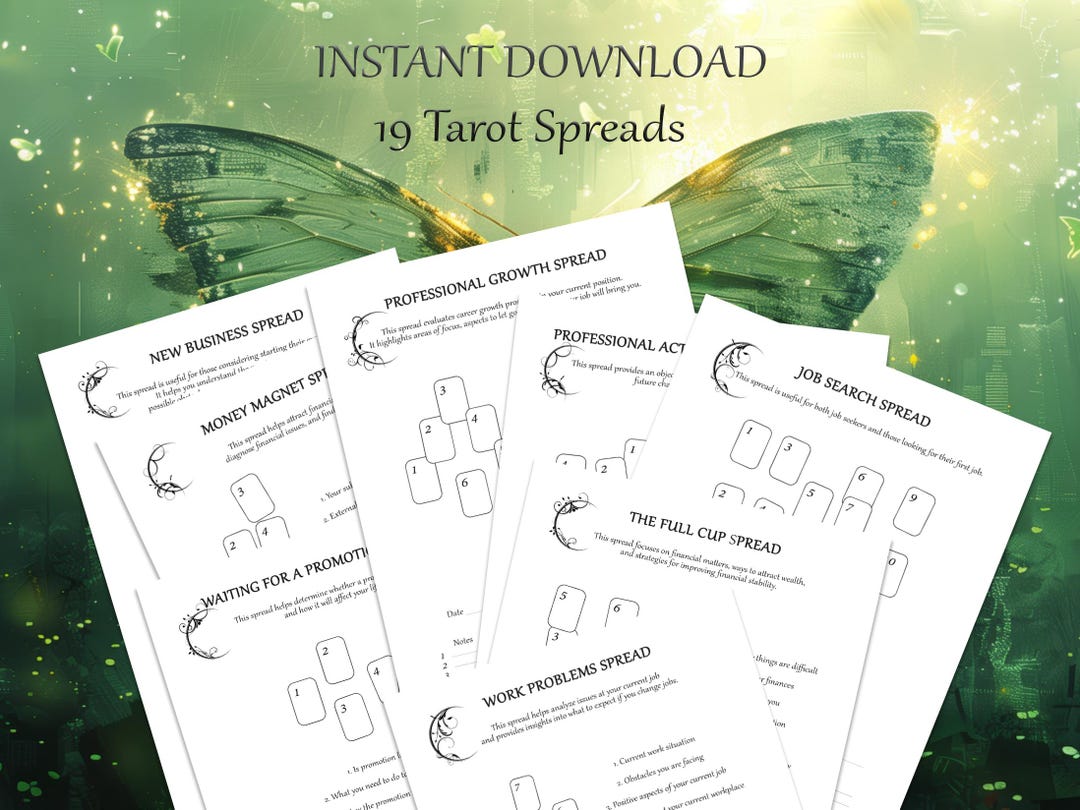 Financial Tarot Spreads: Money & Career Readings (digital PDF) - Etsy